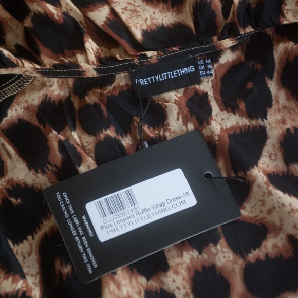 PrettyLittleThing | Dresses | Nwt Pretty Little Thing Leopard Print ...